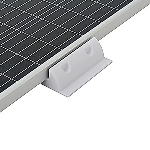 Spartan Power ABS Drill Free Solar Panel Mount 6 Piece (White) Great for RV's, Vans, Trailers, Buses, Skoolies, Boats