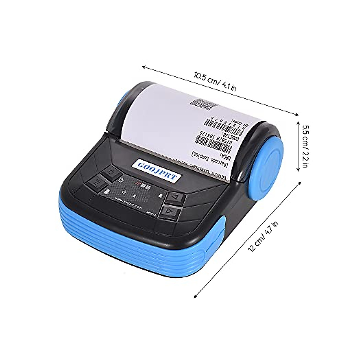 BISOFICE POS Printer Mini Printer Pocket Printer MTP-3 80mm BT Thermal Printer Portable Lightweight for Supermarket Ticket Receipt Printing