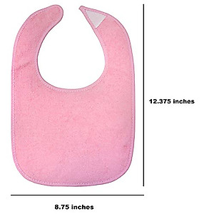 Neat Solutions Solid Colored Terry Feeder Bibs Girl, Multi, 16Count