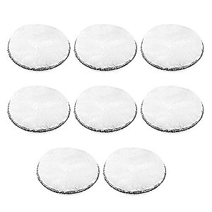 uxcell 5" Wool Polishing Pad Hook and Loop Buffing Wheel for Orbital Polisher Buffer 8 Pcs