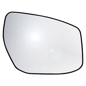 Passenger Side Non-heated Mirror Glass w/backing plate, Nissan Sentra, Altima, Maxima S, 5" x 6 9/16" x 7 5/8"