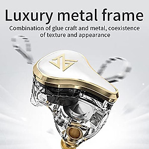 KZ SK10 1DD Bluetooth 5.2 Earbuds Wireless Earphones Wireless Earbuds for Women Girls Earphones Hybrid Drivers Noise Cancelling Earbuds Games Wirelss in Ear Headphones with Built-in Microphone (Pink)