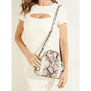 GUESS US Errin Snakeskin Small Frame Satchel