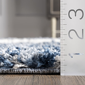 nuLOOM Transitional Regina Shag Area Rug, 5x8, Blue