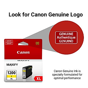 Canon PGI-1200XL Yellow Ink Tank Compatible to Printer MB2120, MB2720, B2020, MB2320