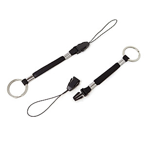 Honbay 10PCS Black Nylon Straps Lanyards with Detachable Buckle for Flashlight, Cell Phone, USB Flash Drive, MP3, MP4, and Other Small Electronic Devices