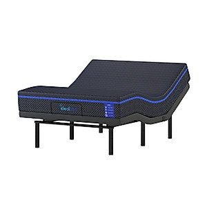 iDealBed S4 Nebula Luxury Hybrid Mattress + 4i Custom Adjustable Bed Sleep System, Comfort, Cooling & Support, Advanced Silent Operation, Massage (Medium Firm, Queen)