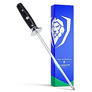 Dalstrong Honing Steel - 10" Rod - Gladiator Series Elite - HC Stainless Steel - G10 Garolite Handle - NSF Certified