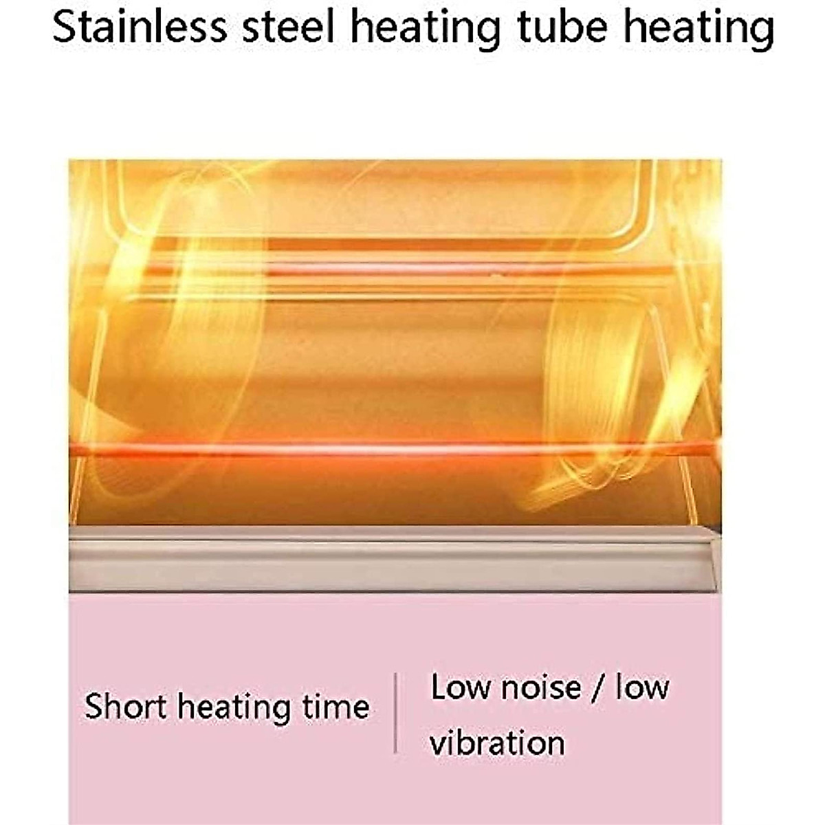 Tabletop Electric Oven 19L Pink Mini Oven Adjustable Temperature 0-240℃ and 60 Minutes Timer 3 Heating Modes Home Baking Cake Barbecue Electric Oven