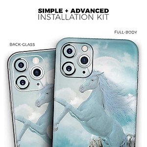 Design Skinz Majestic White Stallion Unicorn - DesignSkinz Protective Vinyl Decal Wrap Skin Cover Compatible with The Apple iPhone 6 Plus/6s Plus (Full-Body, Screen Trim & Back Glass Skin)