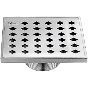 Dawn SMI050504 Mississippi River Series Square Shower Drain, 5-Inch