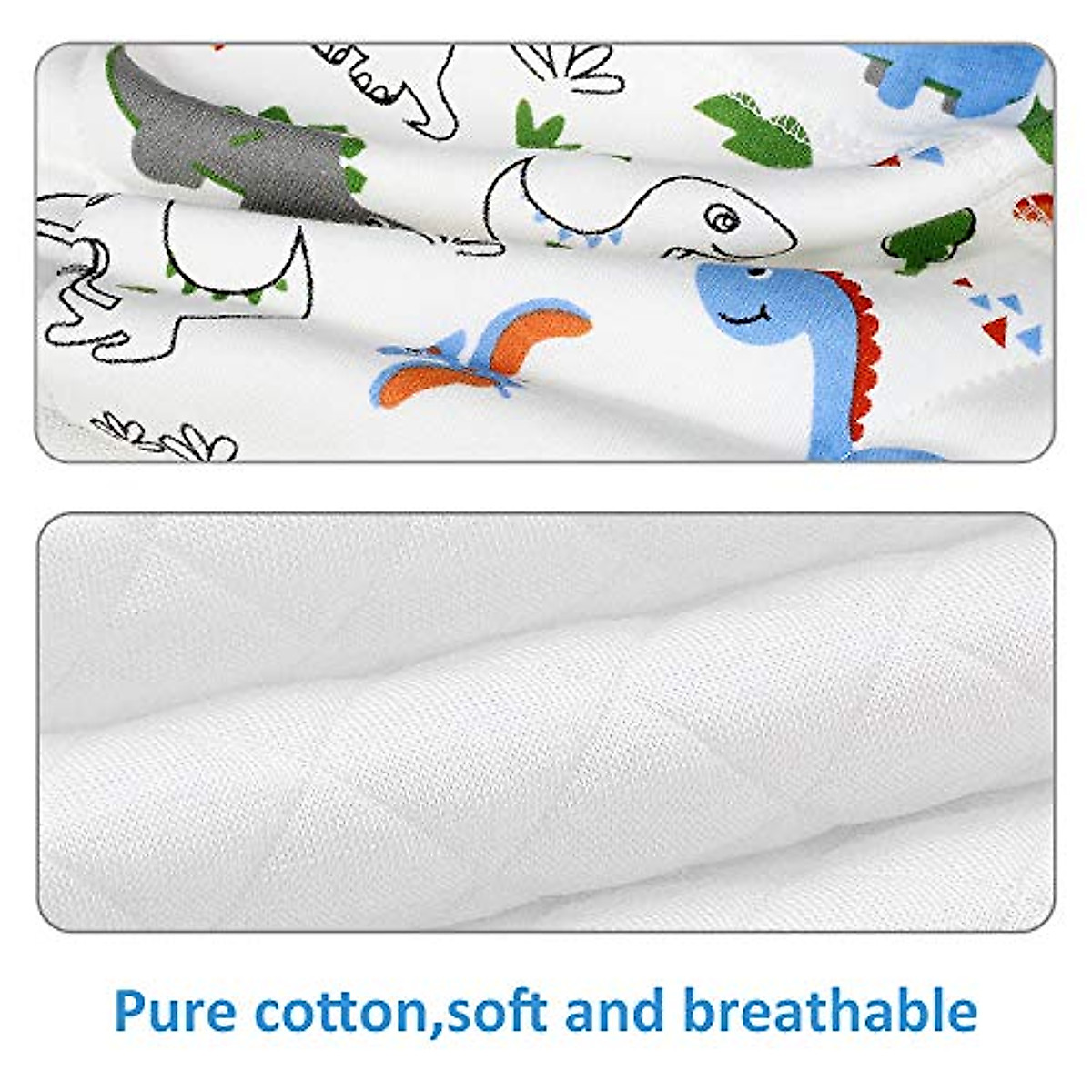 MooMoo Baby Cotton Training Pants 4 Pack Padded Toddler Potty Training Underwear for Boys and Girls-12M-5T