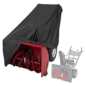 Outdoors Courtyard Snow Thrower Cover Waterproof Rainproof Dust-Proof Protection Universal Size Snow Thrower Protector Cover Black 109x81x89/127cm