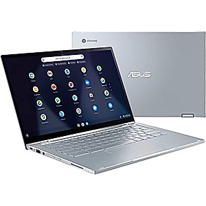 ASUS 2023 Newest C433 Ultrathin Clamshell 2in1 Convertible Chromebook: 14" FHD Touch Display, Intel Core M3, 8GB RAM, 128GB eMMC, Intel UHD Graphics, Backlit-KYB, USB-C, Wifi6, Webcam, Chrome OS, T.F
