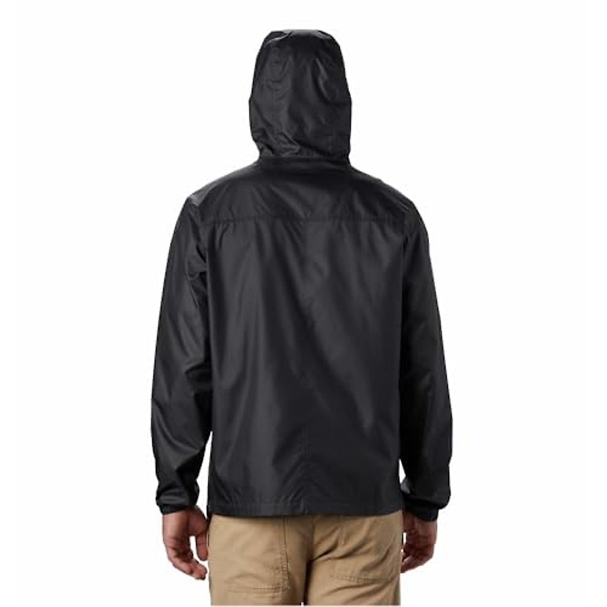 Columbia mens Flashback Windbreaker Jacket, Water Resistant Jacket, Black, Large US
