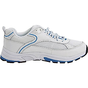 Drew Shoe Women's Athena, White/Blue, 7.5 WW US