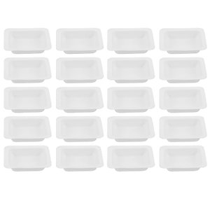 Balacoo 20pcs Weighing Boat Weighing Boat Powder Scale Square Lab Dish Container Anti- Static Weighing Square Weighing Pan Weighing Paper Weighing Tray Large Plastic Mini Dry Powder White