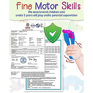 Yetonamr Counting Dinosaurs Montessori Toys for 3 4 5 Years Old Boys Girls, Toddler Preschool Learning Activities Toys for Kids Ages 2-4, 3-5, 4-8, Birthday Gifts Sensory Educational Toys