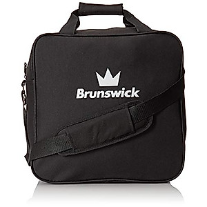 Brunswick Tzone Single Tote Bowling Bag, Black (59-BS1100-001)