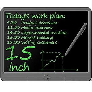LCD Writing Tablet 15 Inch,Kids Drawing Tablet Doodle Board Drawing Pad for Adults & Kids, Electronic Writing Board, Educational Toys Gifts for Kids and Adults at Home,School and Office
