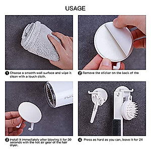 Adhesive Hooks, Towel Hooks for Bathrooms, Kitchen, Upgrade Adhesive Wall Hooks for Hanging Towels(3Packs)