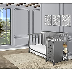 Dream On Me 5-in-1 Brody Full Panel Convertible Crib with Changer