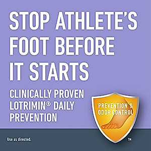 Lotrimin Athlete's Foot Daily Prevention Medicated Foot Powder Bottle, 3 Ounce