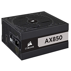 Corsair AX Series, AX850, 850 Watt, 80+ Titanium Certified, Fully Modular Power Supply