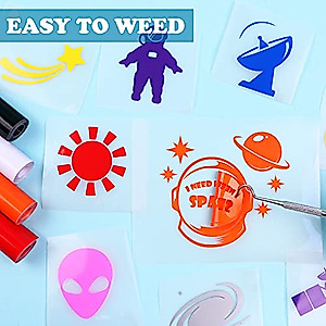 HTVRONT Permanent Vinyl for Cricut-12 Pack 12 Inch by 5 Feet Permanent Vinyl Rolls, Adhesive Vinyl for Cricut，Silhouette, Cameo Cutters, Signs, Scrapbooking, Craft, Die Cutters