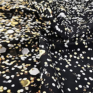 SJOLOON Black and Gold Backdrop Golden Spots Backdrop Vinyl Photography Backdrop Vintage Astract Background for Family Birthday Party Newborn Studio Props 11547(10x8FT)