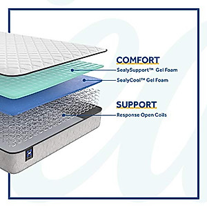 Sealy Essentials Spring Summer Elm Firm Feel Mattress, Full