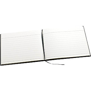 Esposti in Loving Memory Funeral Guest Book - Informal Lined Inner Page Format - Boxed - Black - Size: 8.9" x 6.7"