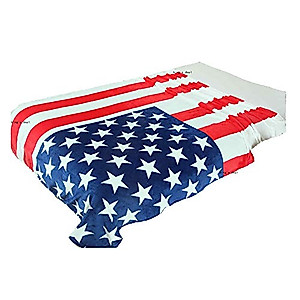 king's deal- Bed Blanket :79 inch x 59 inch Super Soft Warm Air Conditioning Throw Blanket for Bedroom Living Rooms Sofa,Oversized Travel Throw Cover Air Conditioned Room Blanket(USA Flag1)