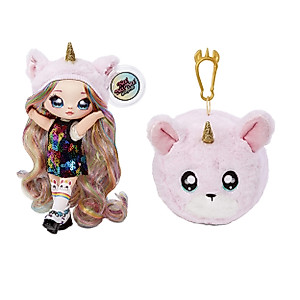 MGA Entertainment Na! Na! Na! Surprise 2-in-1 Fashion Doll & Plush Pom with Confetti Balloon Unboxing, Multicolor (Styles May Vary)