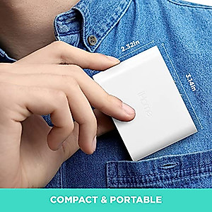 iHome 3-Port (1 USB C, 2X USB A) Fast Charger, MagSafe Compatible for iPhone 12, 12 Pro, 12 Pro Max, 12 Mini, SE2, 11, 11 Pro, 11 Pro Max, XR, X/Xs, iPad Pro- Foldable Prongs, Compact Power Delivery