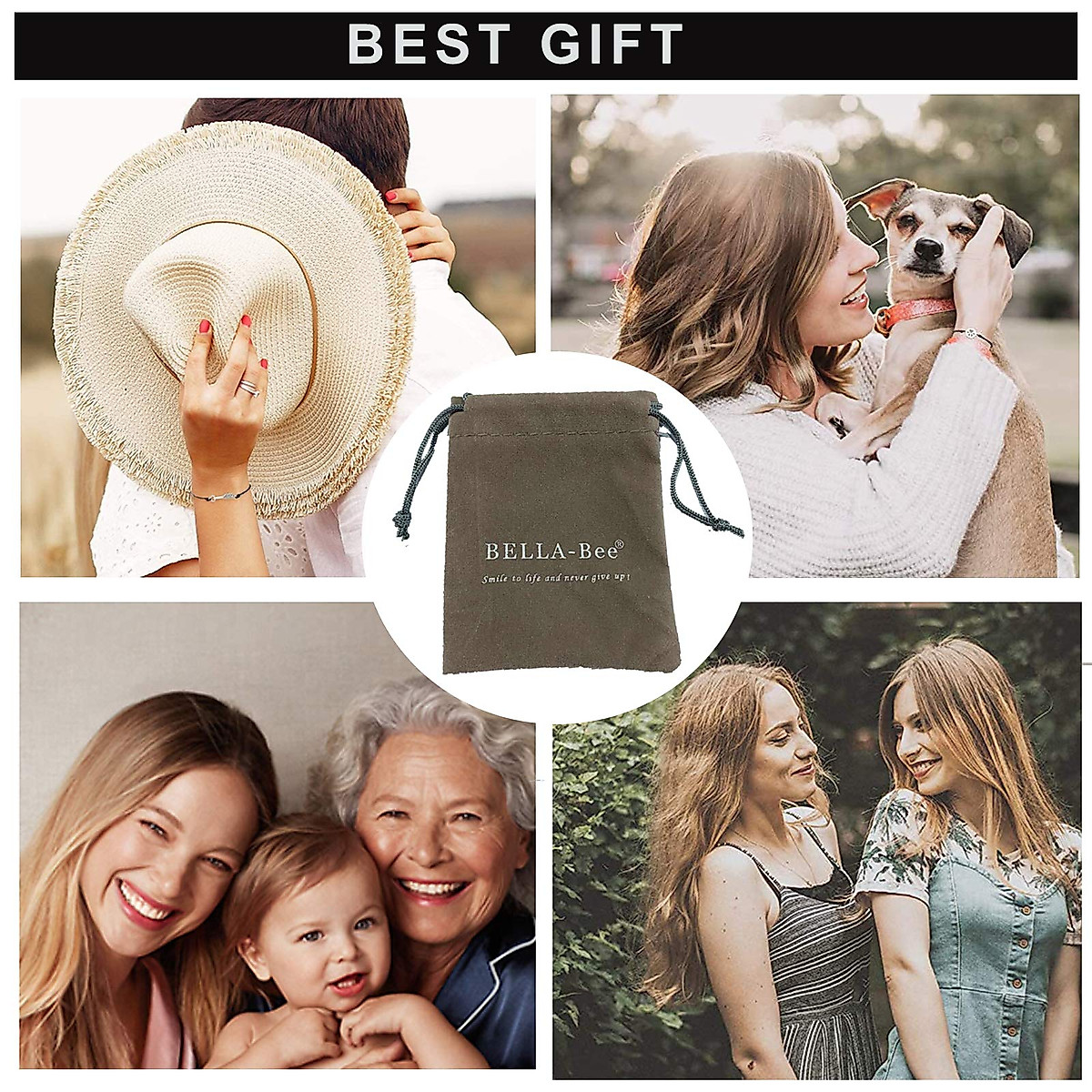 BELLA-Bee Butterfly Wing Drop Dangle Earrings Gold Plated Crystal Rhinestone for women wedding Jewelry (Green)…