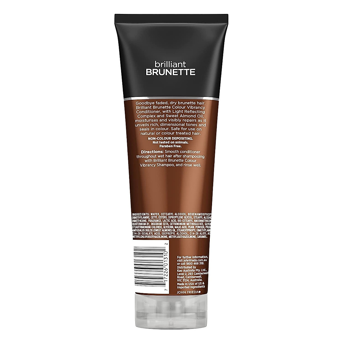 John Frieda Collection Brilliant Brunette Shine Release Moisturizing Conditioner with Enriching Technology for All Shades 8.45 Oz. (1 Bottle)