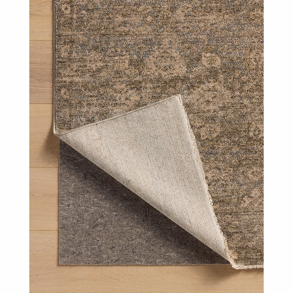 Loloi Magnolia Home by Joanna Gaines Junie Collection JUE-06 Lagoon/Natural 7'-10" x 10'-2", .38" Pile Height, Area Rug