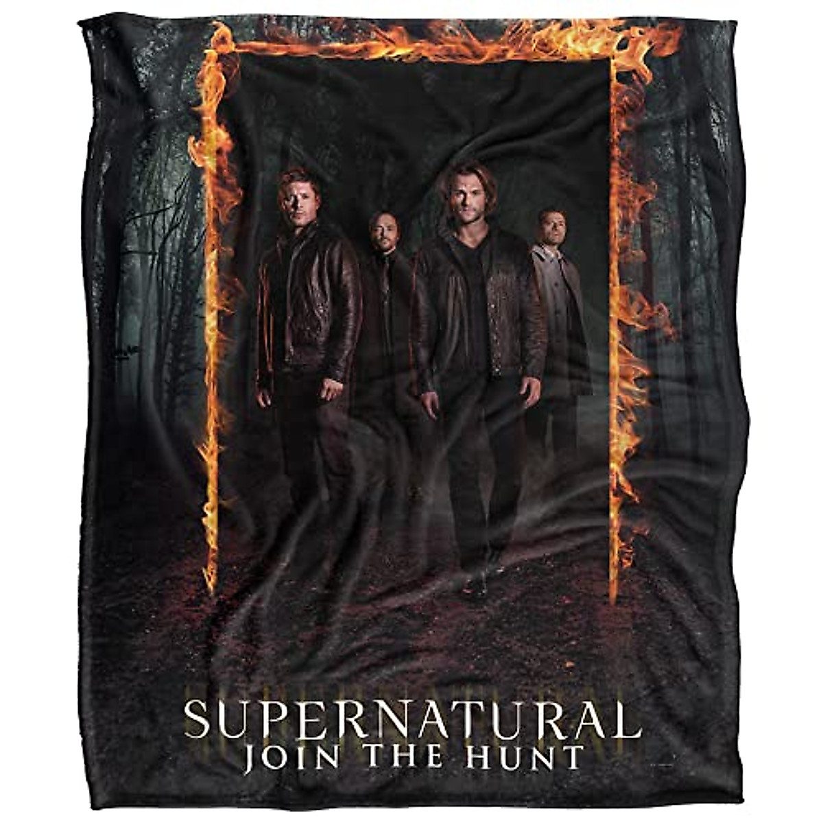 Supernatural Fire Frame Officially Licensed Silky Touch Super Soft Throw Blanket 50" x 60"