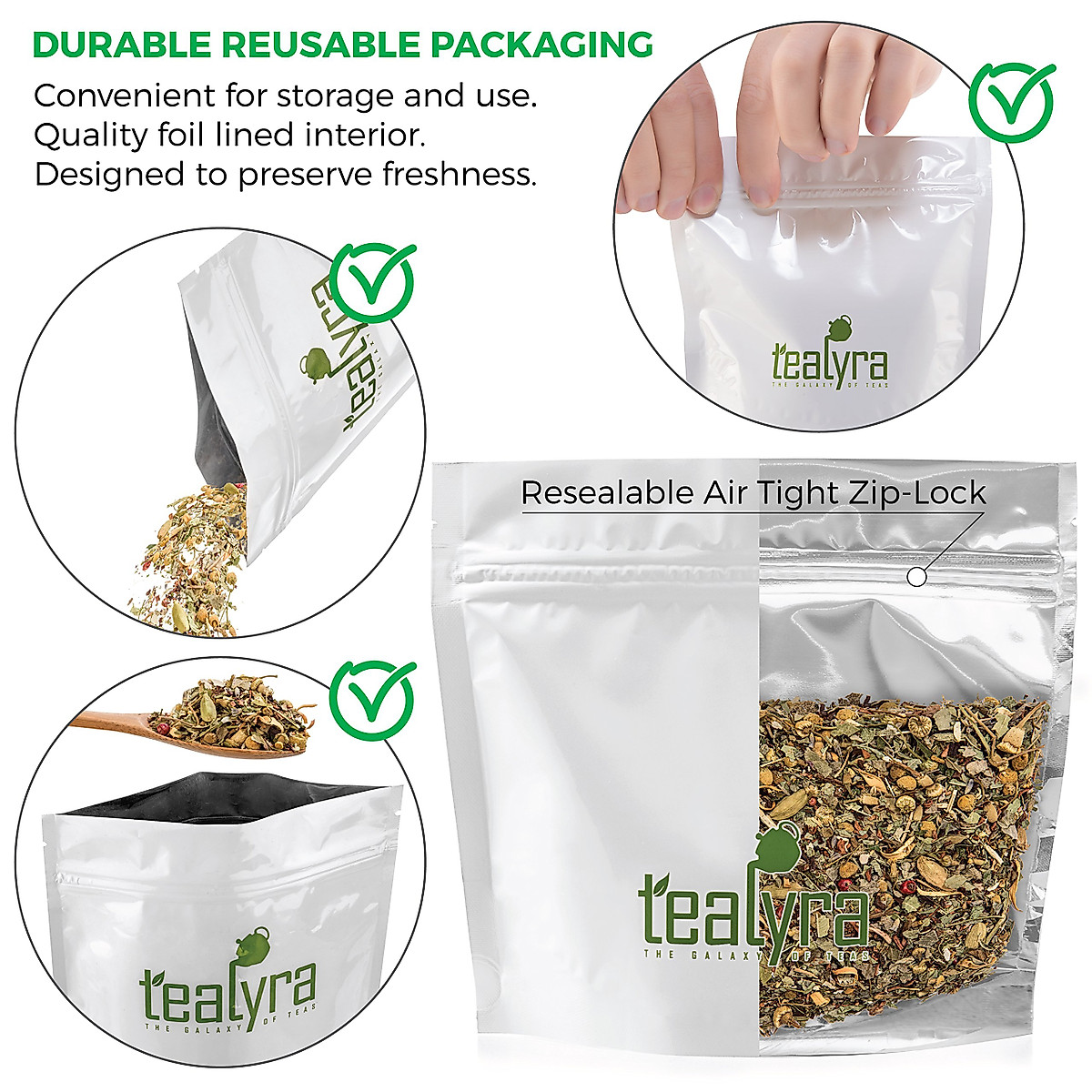 Tealyra - Tranquil Dream - Chamomile Honeybush Lavender - Calming - Relaxing - Herbal Loose Leaf Tea - Caffeine-Free - All Natural - 110g (4-ounce)