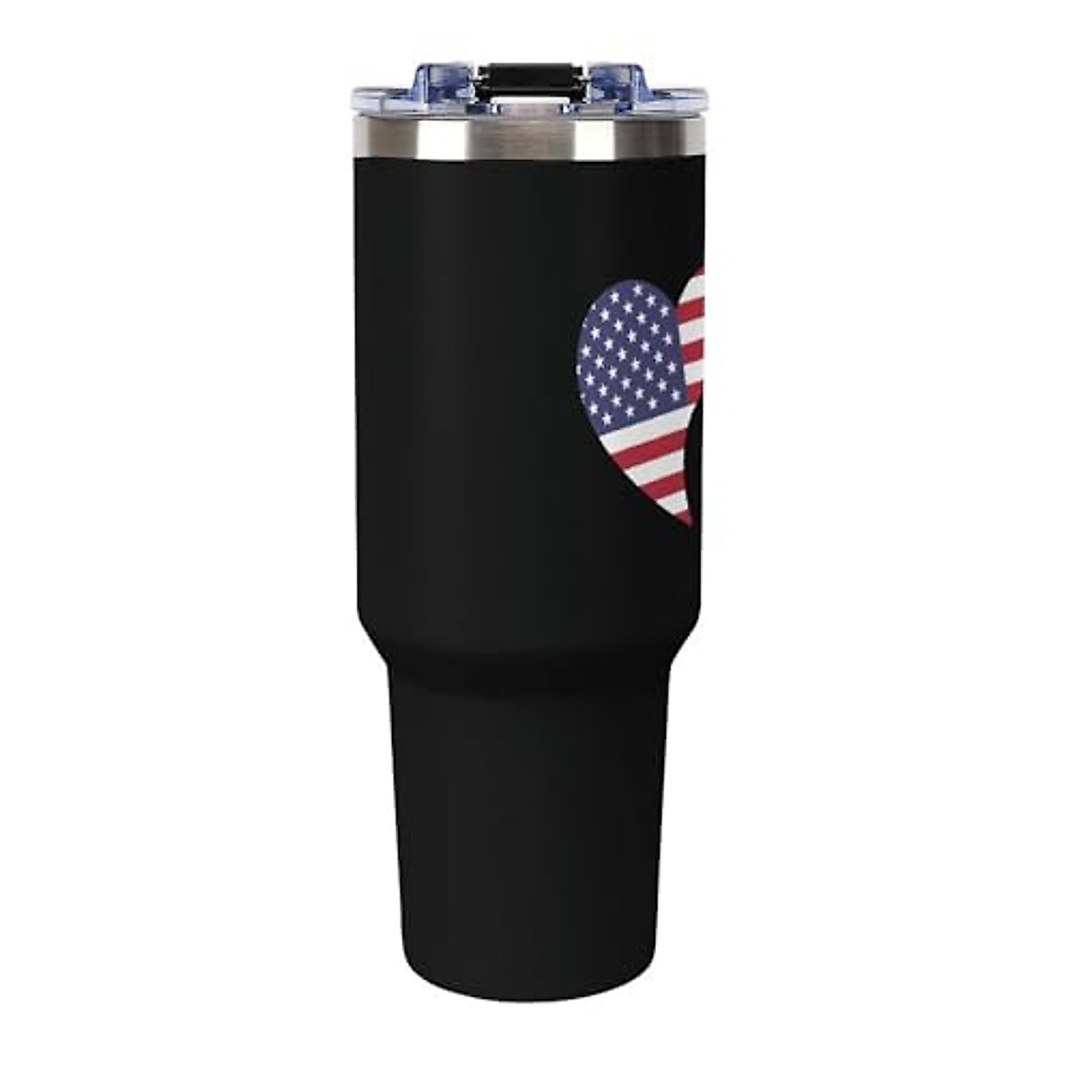 Nauru U.S. Flag 40oz Water Bottle Double Wall Insulated Tumbler with Handle Leakproof Travel Mug White-style