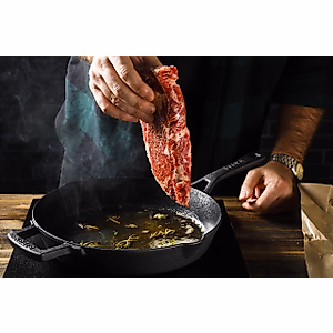 Babish Cast Iron Preseasoned Skillet, 12-Inch