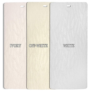 DALIX Orleans Off White Vertical Blind Design Slats Sliding Door 82.5 Qty 5 Pack