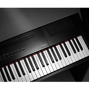 Artesia Harmony 88 Weighted Key Digital Piano - Black with Matching Furniture Stand and Three Pedal Board, includes Two Months of TakeLessons Online Lessons