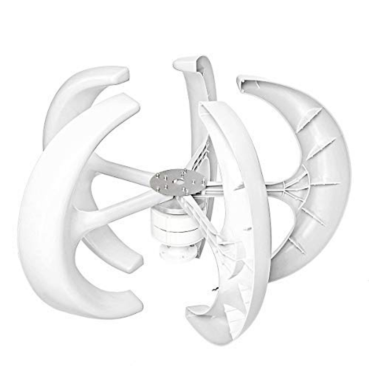 TQ 8000W Vertical Axis Wind Turbines Generator Lantern, 12V 24V 5 Blades Motor Kit for Home Hybrids Streetlight Use Electromagnetic,24v