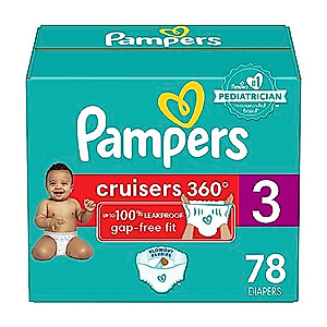 Pampers Cruisers 360 Diapers Size 3, 78 count - Disposable Diapers