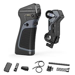 SmallRig MagicFIZ Wireless Follow Focus Handgrip Kit, Lens Focus Control with Receiver Motor, Handgrip, Electronic Controller Module and Accessories for DSLR, Mirrorless Cine-Style Lenses - 3782