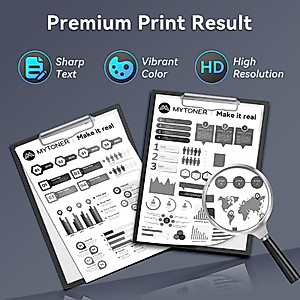 48A CF248A-MYTONER Compatible Toner Cartridge Replacement for HP 48A CF248A M15w M29w M31w Printer Ink(Black, 2-Pack)