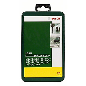 Bosch 2607019446 Metal Drill Bit-Set Hss-R 25 Pcs