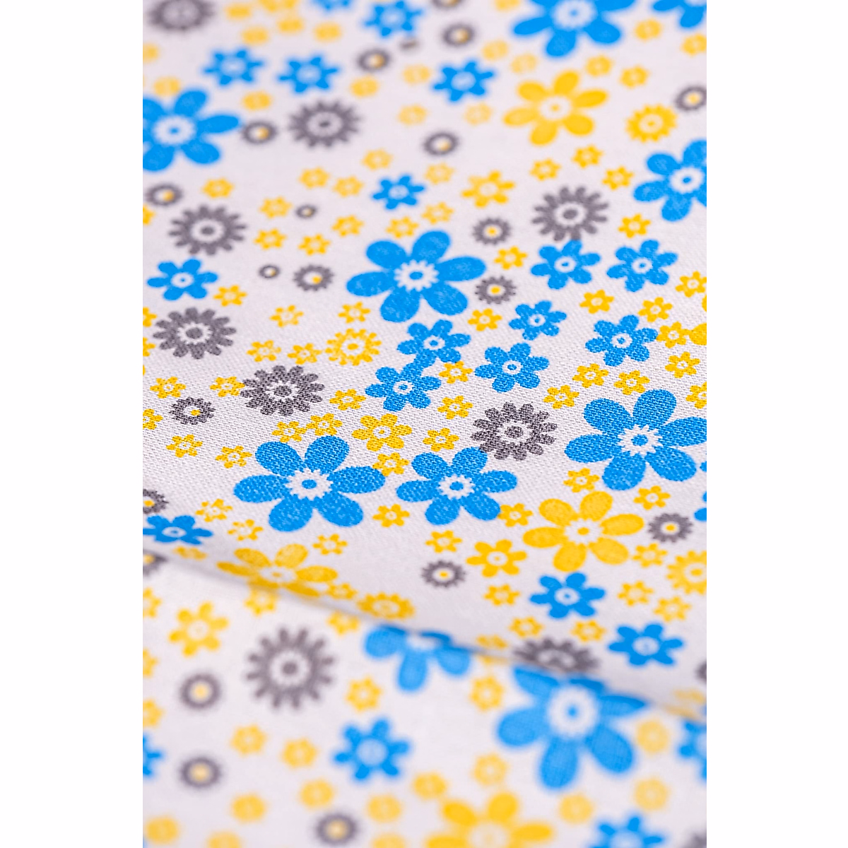 Quilbrics Precut Quilting Fabrics Cotton 7 Pieces Squares Quilt Layer with Designs and Strips for Quilters Size 18 x 22 Inches | 100% Cotton Fabric with Less Shrinkage High Density